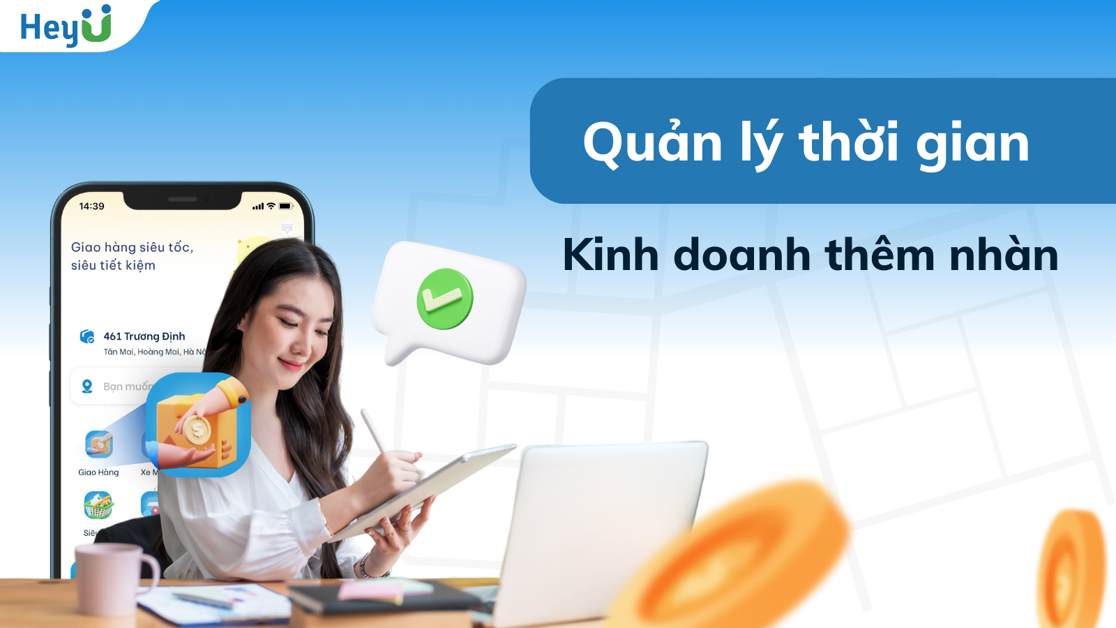 QUẢN LÝ THỜI GIAN, KINH DOANH THÊM NHÀN